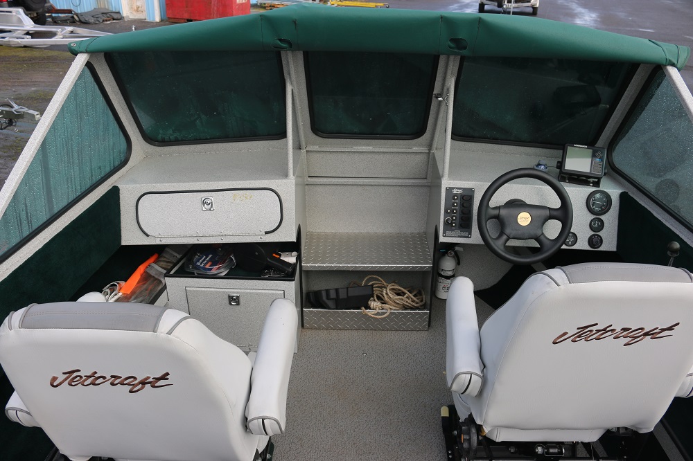 1999 18’ Jetcraft Yukon inboard 175 Sportjet – Rogue Jet Boatworks